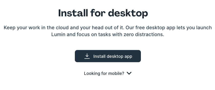 How do I download the Lumin app?